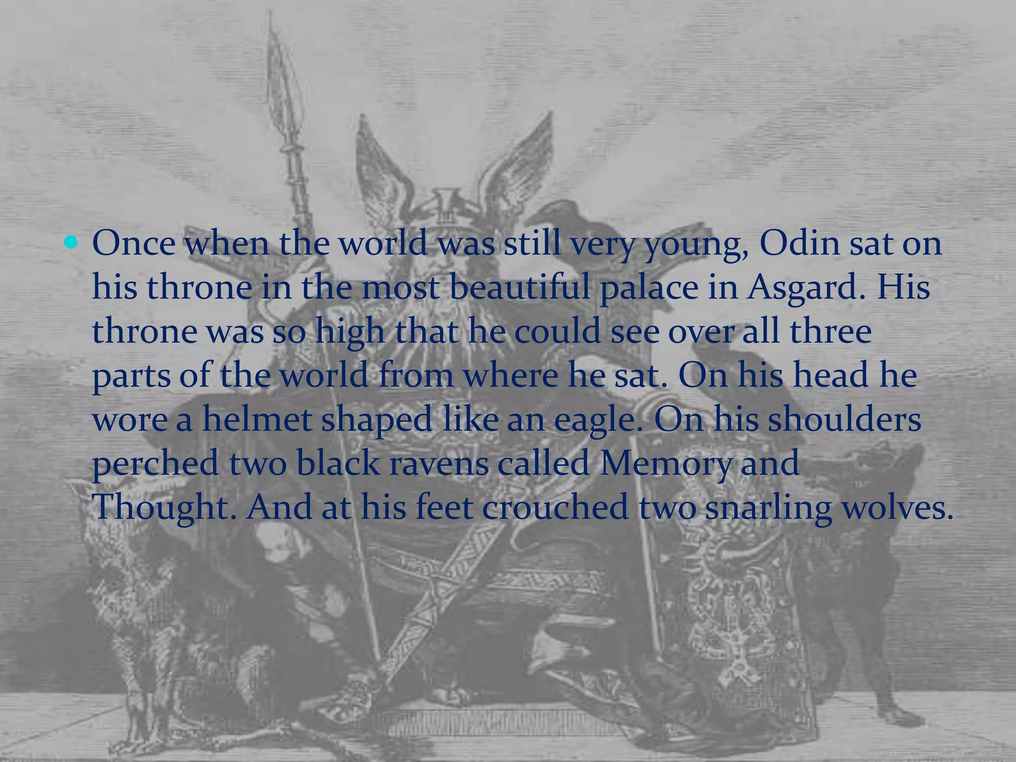 How odin lost his eye (For English 10) | PPTX