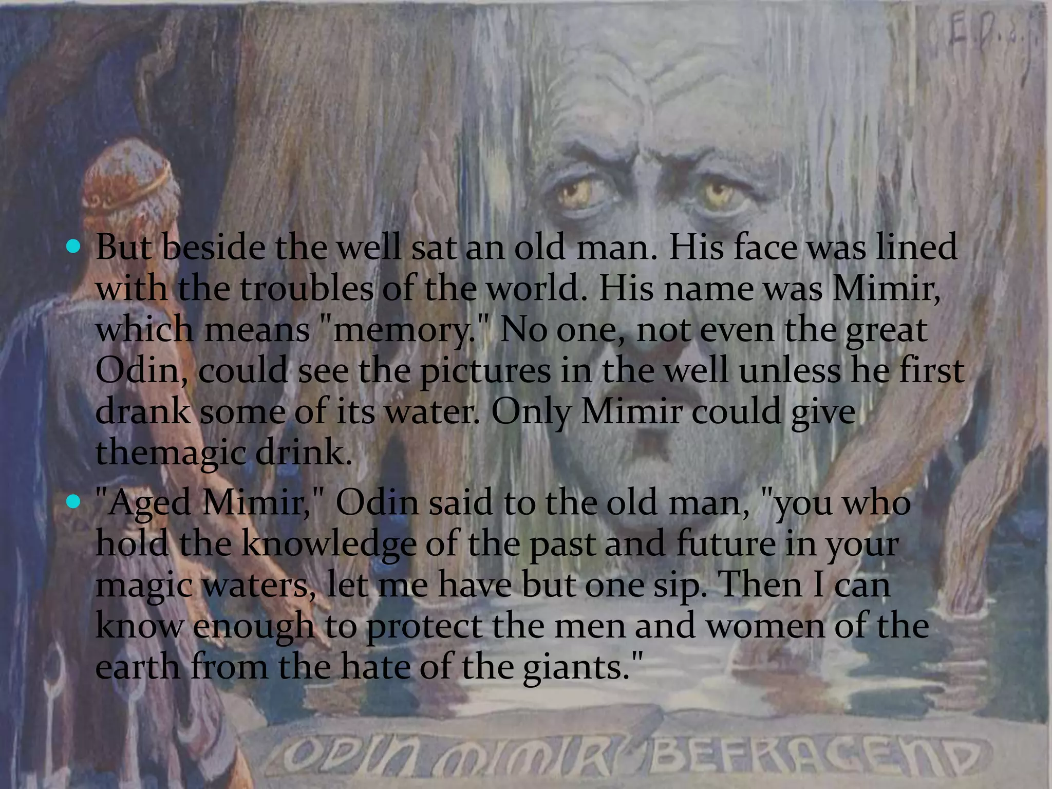 How odin lost his eye (For English 10) | PPTX