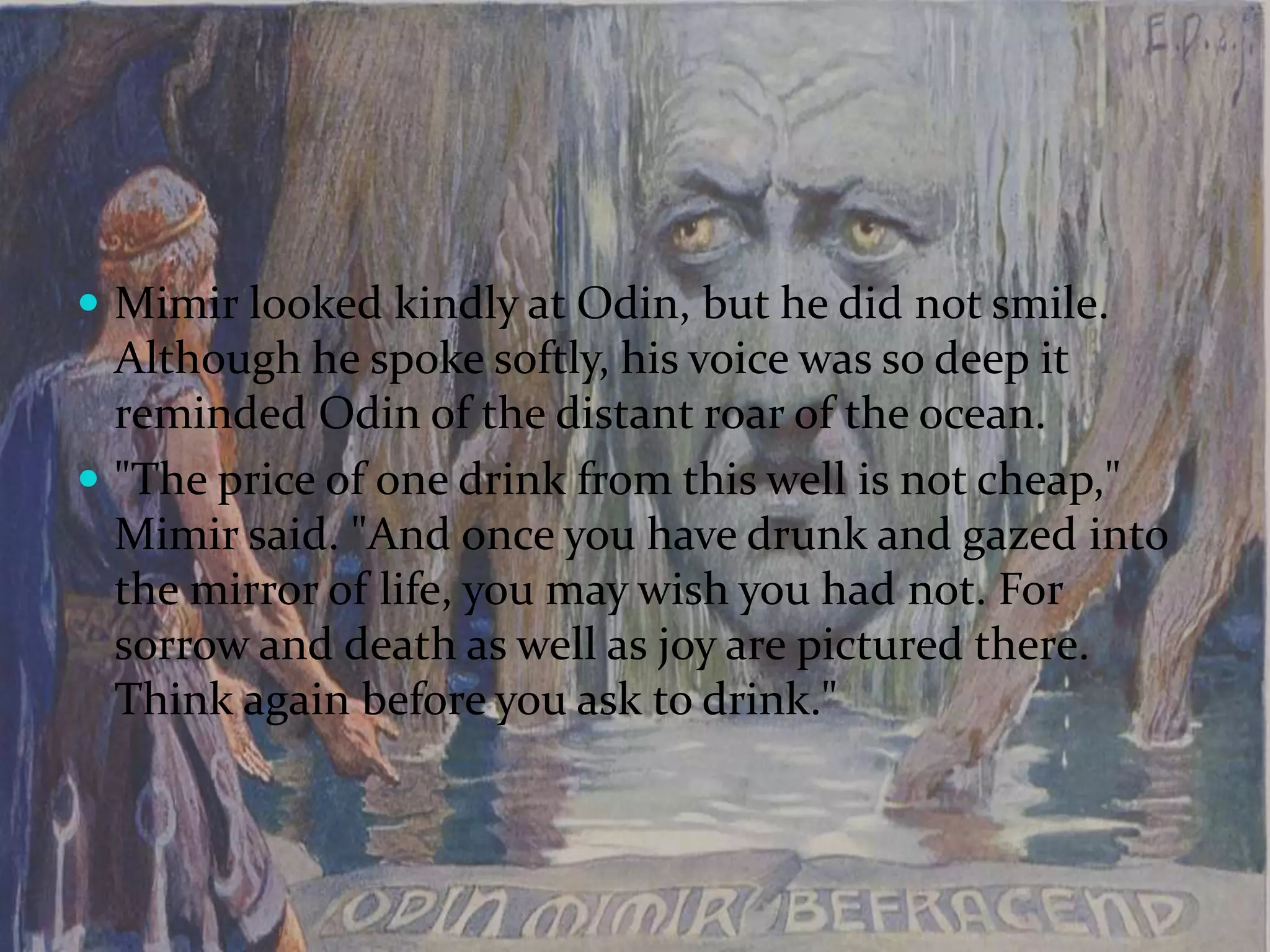 How odin lost his eye (For English 10) | PPTX