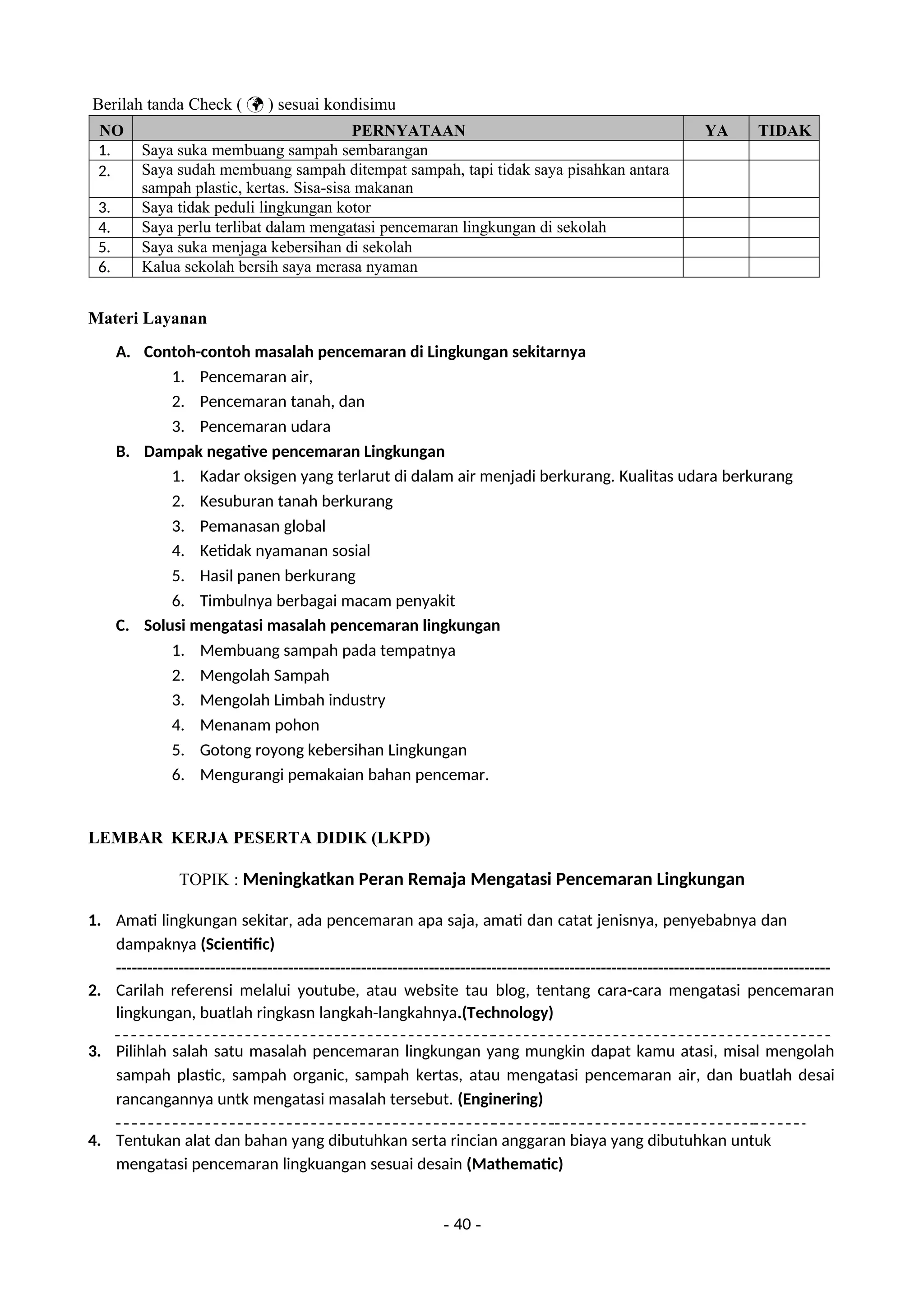 administrasi bimbingan dan konseling smkn 1 cikarang pusat | PDF