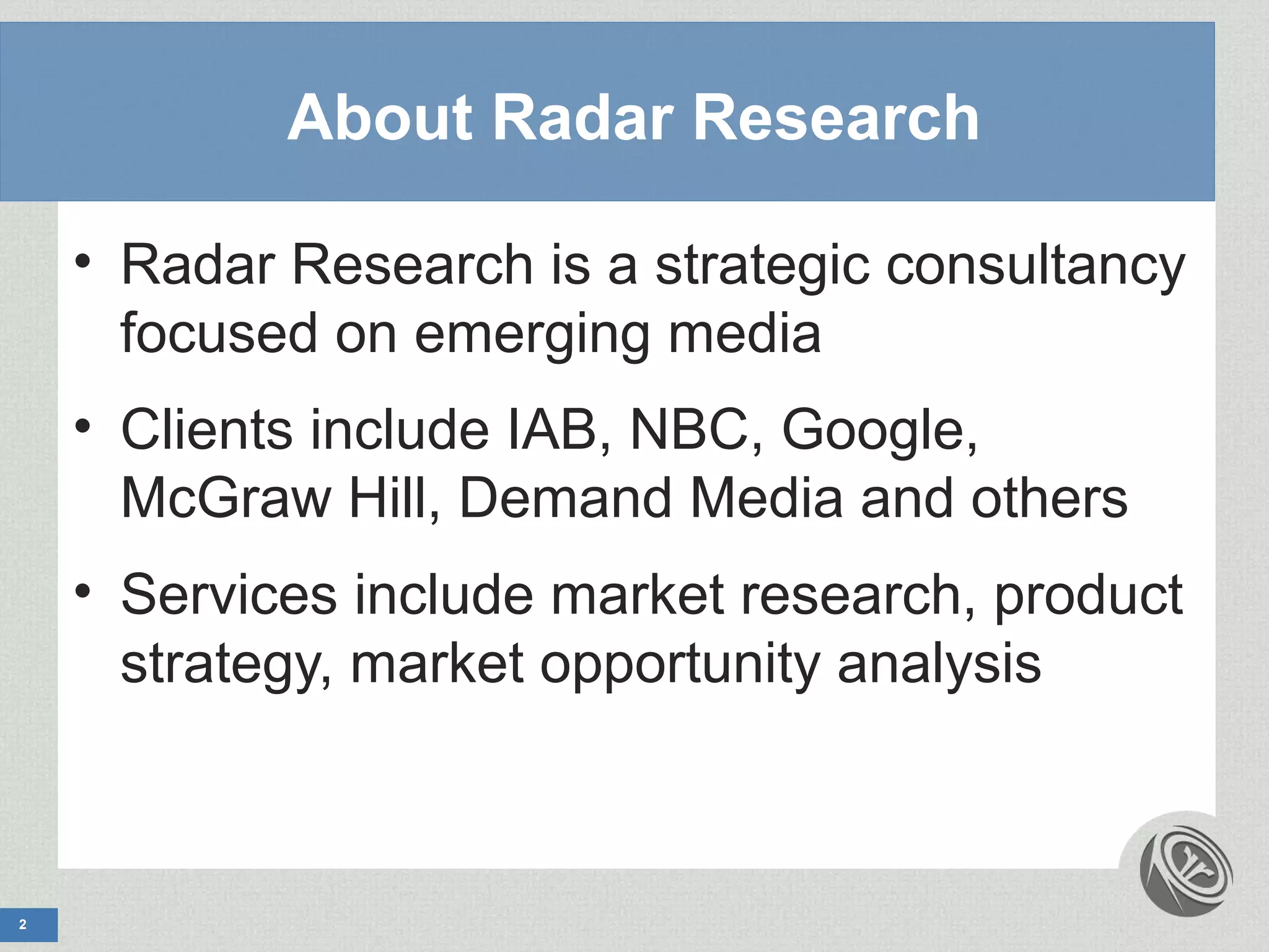 BlueKai & Radar Research DMP Study | PPT