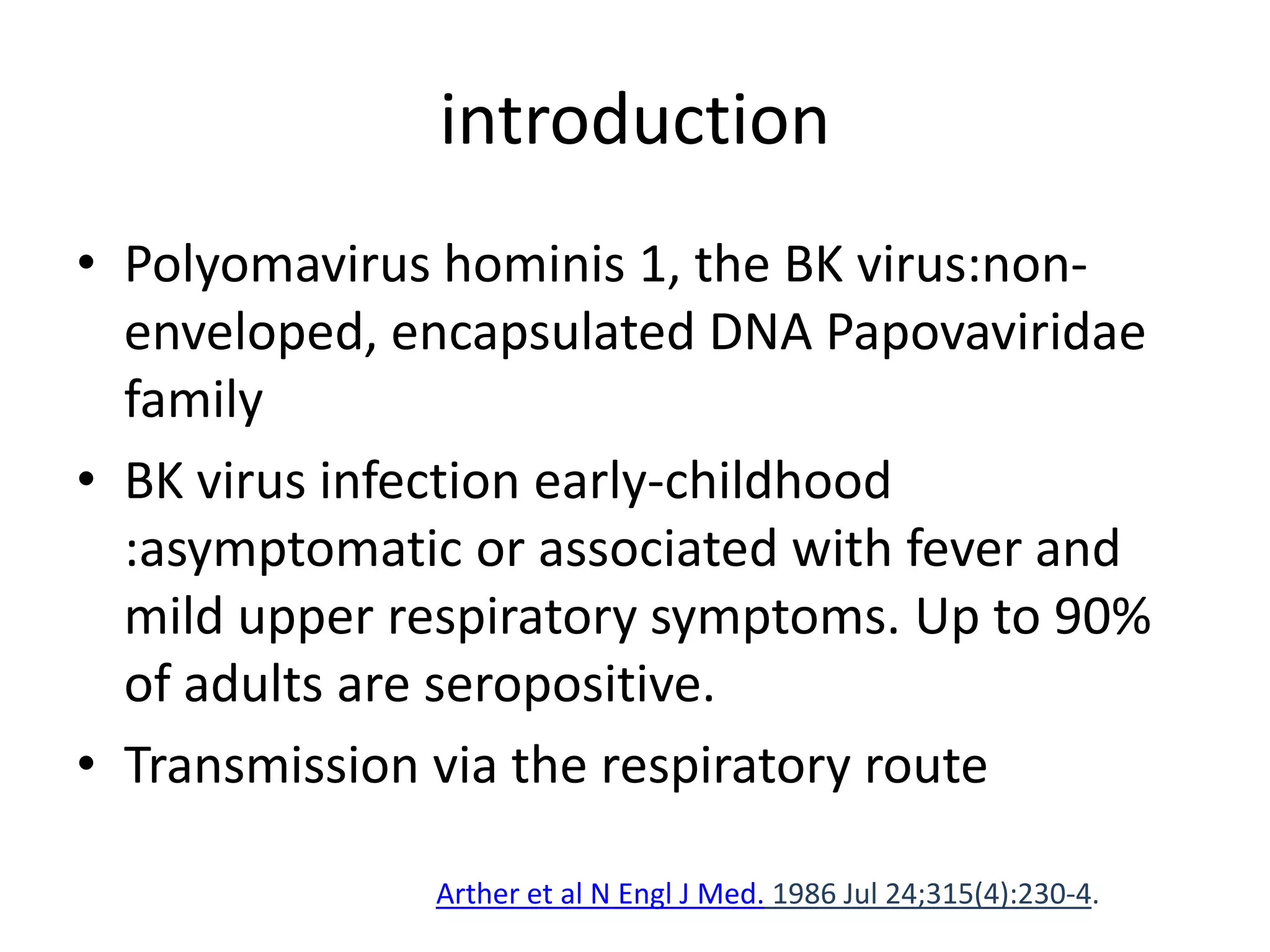 BK Virus infection in HSCT | PPTX