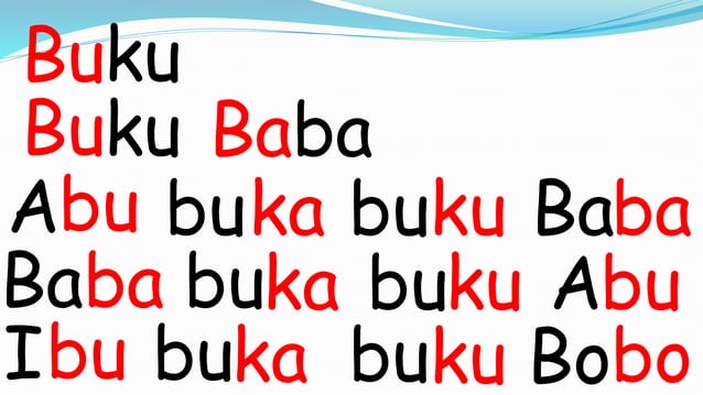 BBM Pemulihan Khas Suku Kata KV huruf B dan ayat mudah | PPTX