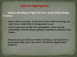 BKV FIRE TRAINING PPT.. FOR BASIC OF FIRE | PPTX