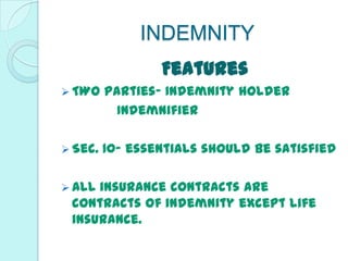 Indemnity and Guarantee | PPTX