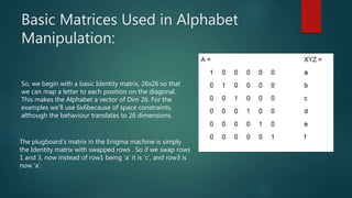 Applications of Linear Algebra: Enigma Machine | PPTX | Physics | Science
