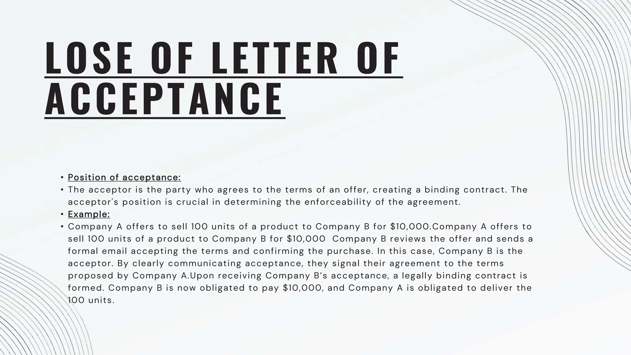 Business law presentation on communication of offer and acceptance | PPTX