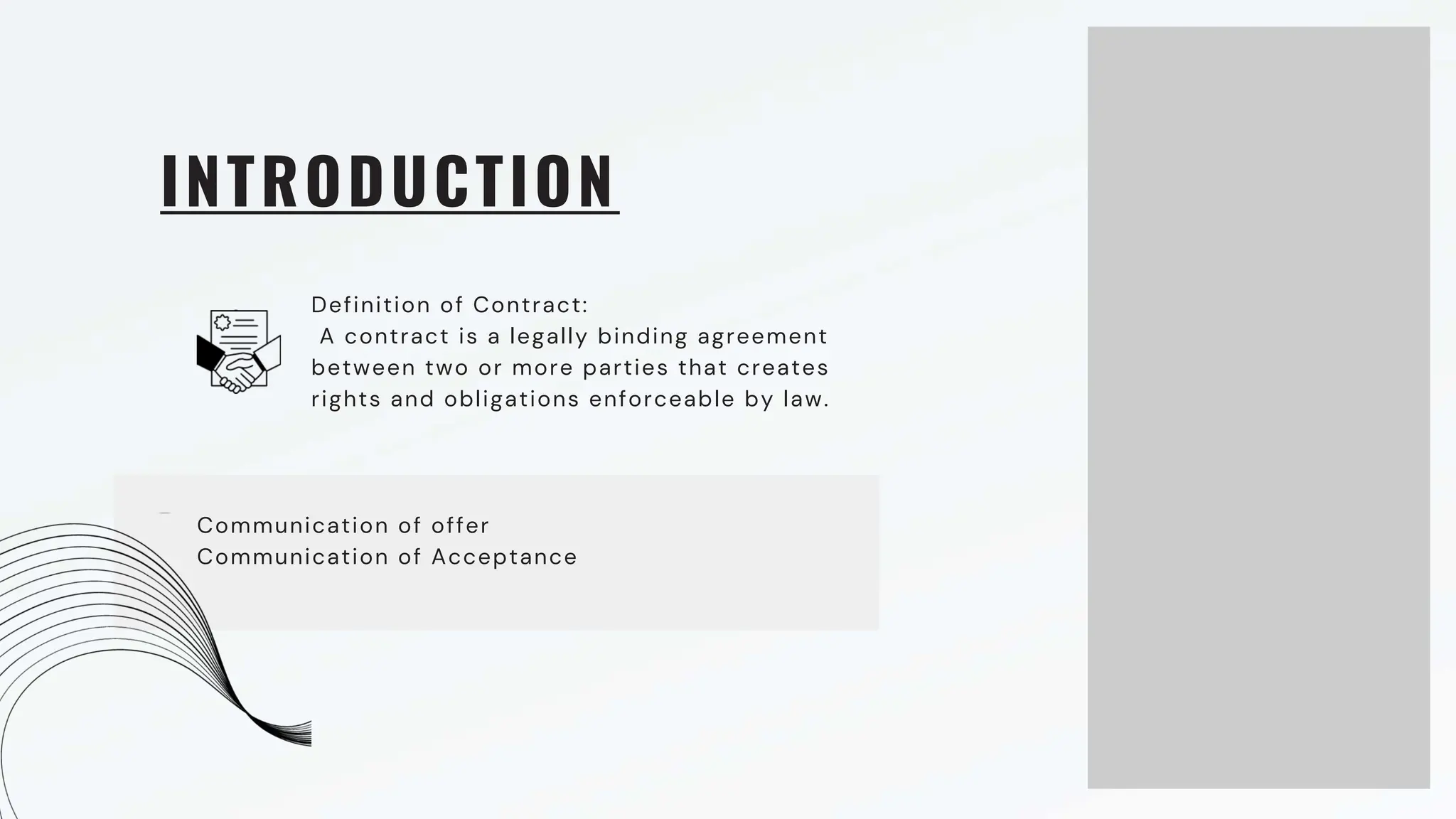 Business law presentation on communication of offer and acceptance | PPTX