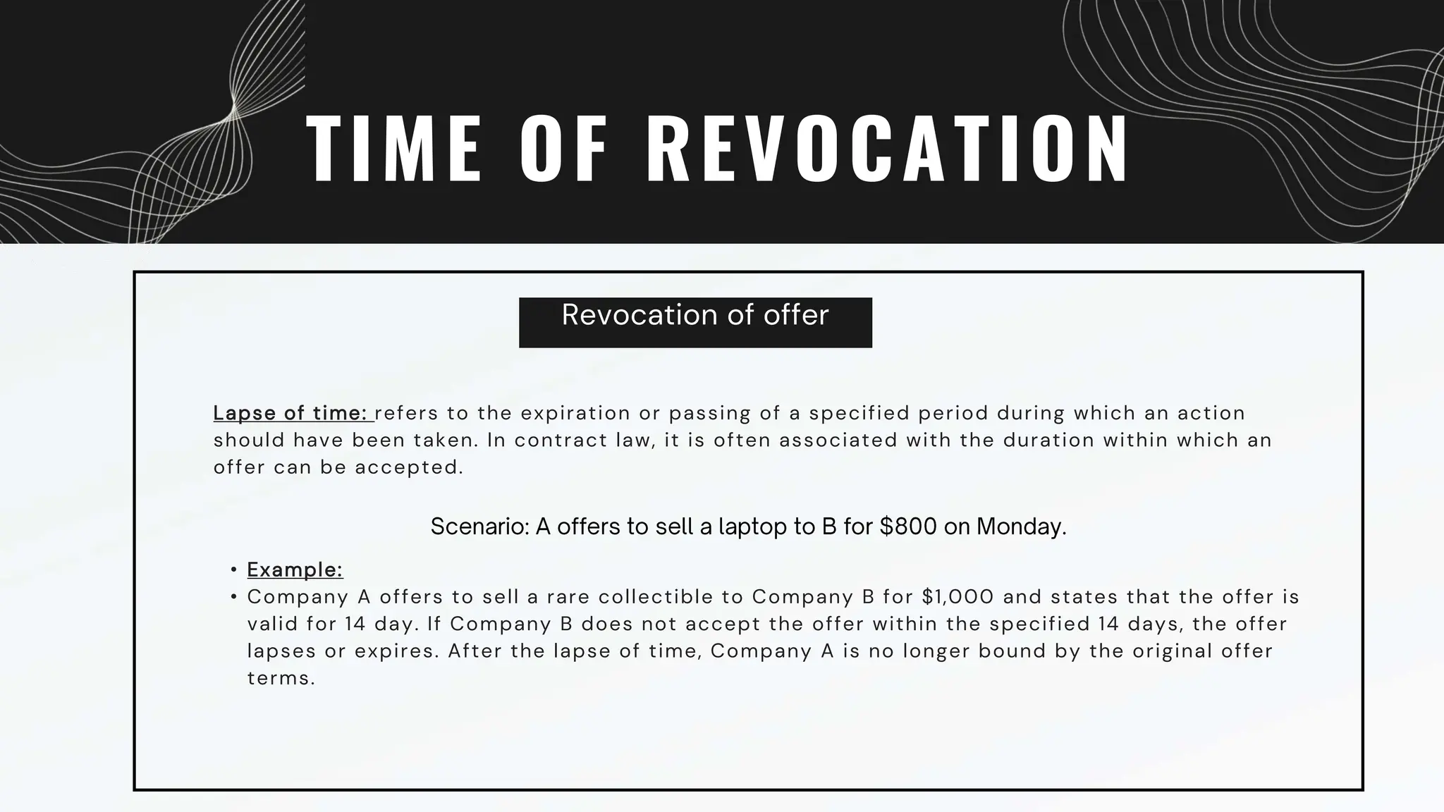 Business law presentation on communication of offer and acceptance | PPTX