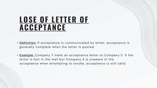 Business law presentation on communication of offer and acceptance | PPTX