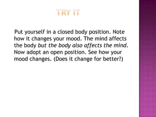 BL - Part2: Language of Mind & Body | PPTX