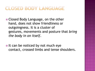 BL - Part2: Language of Mind & Body | PPTX