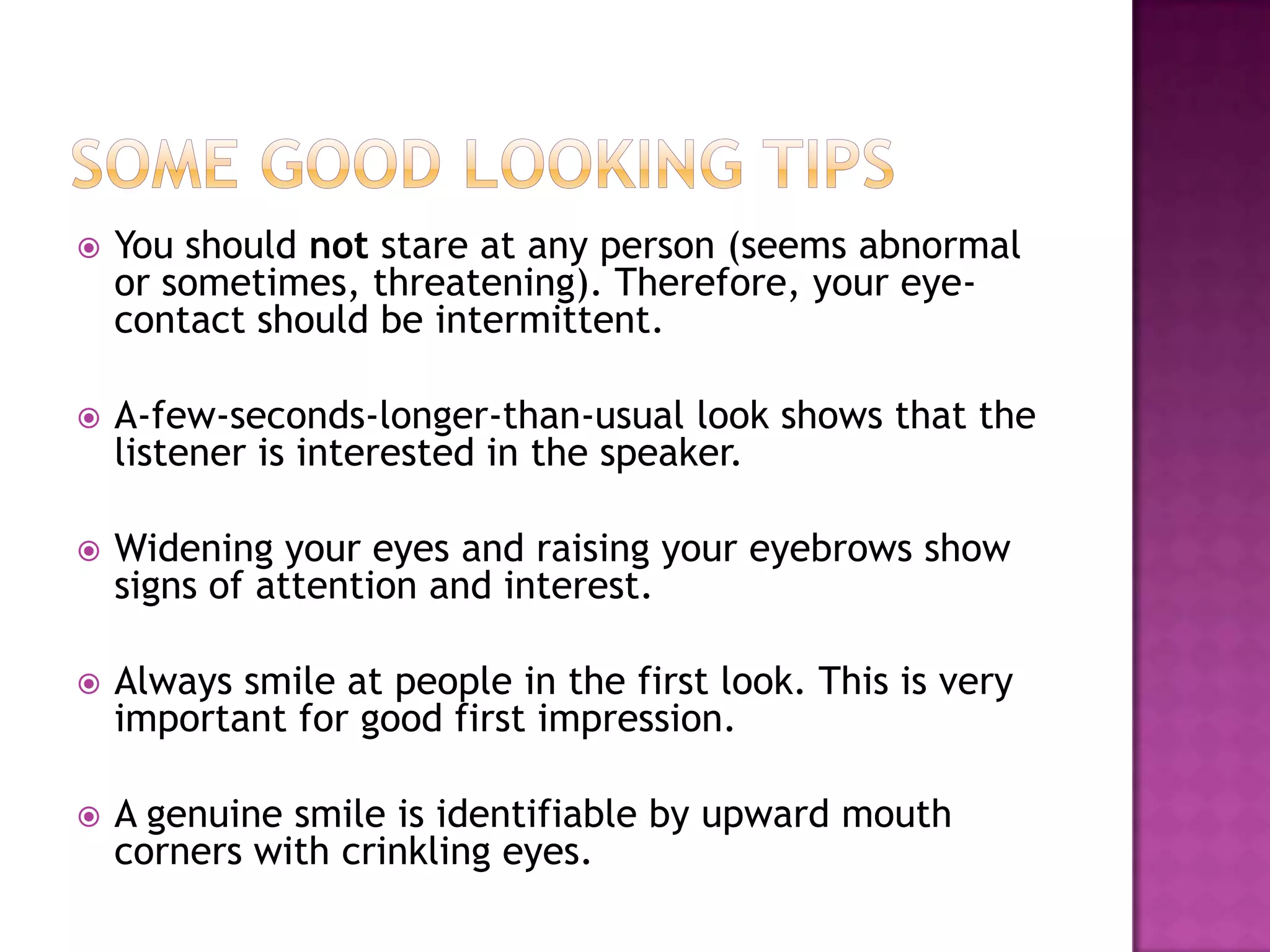 Body Language - Looking | PPTX