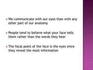 Body Language - Looking | PPTX