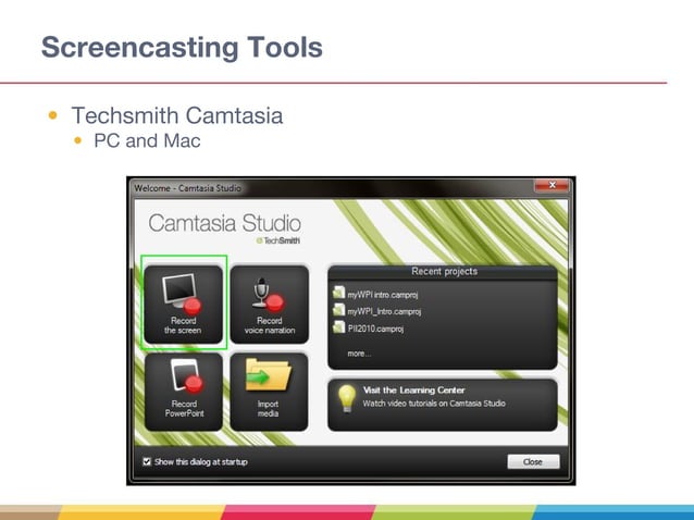 PLUTO Institute: Screencasting | PPT