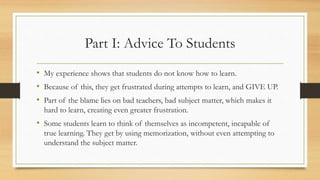 Introductory motivational lecture | PPT