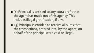 Rights and duties of agent, Principal and Delegation of authority | PPTX