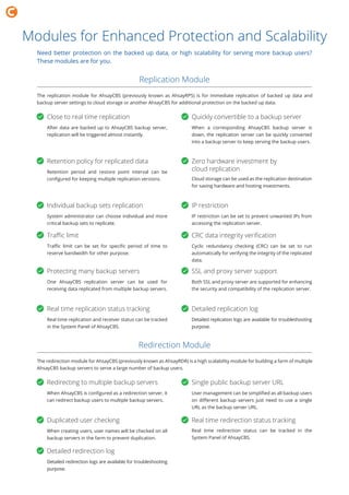 Ahsay Backup Software v7 - Datasheet | PDF | Cloud Computing | Internet