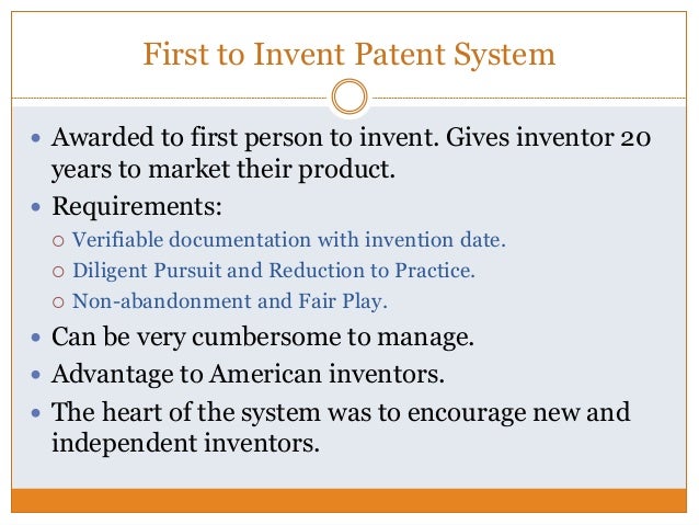 New Patent System