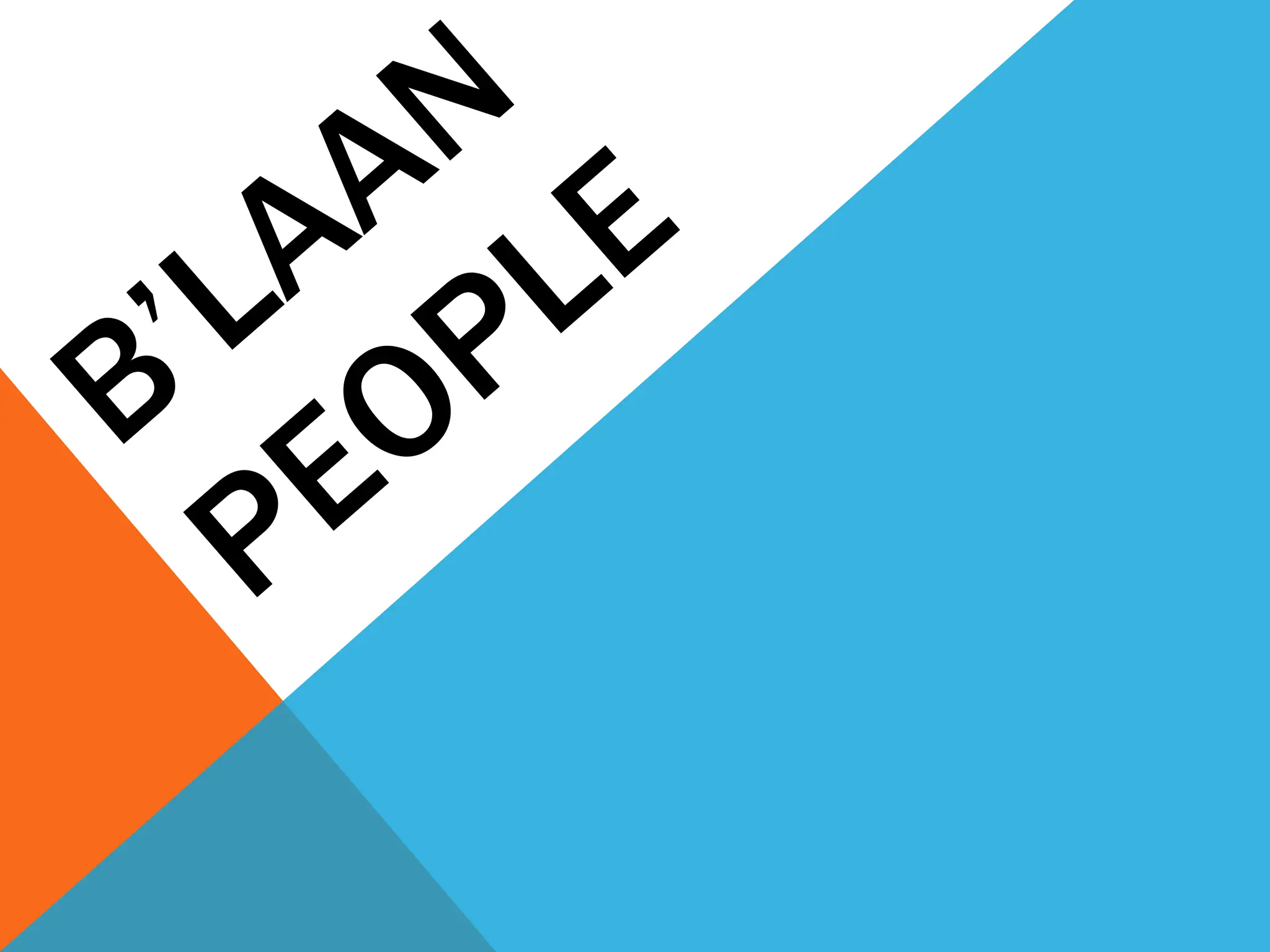B’LAAN PEOPLE-INDIGENOUS PEOPE SUBJECTpptx | PPTX