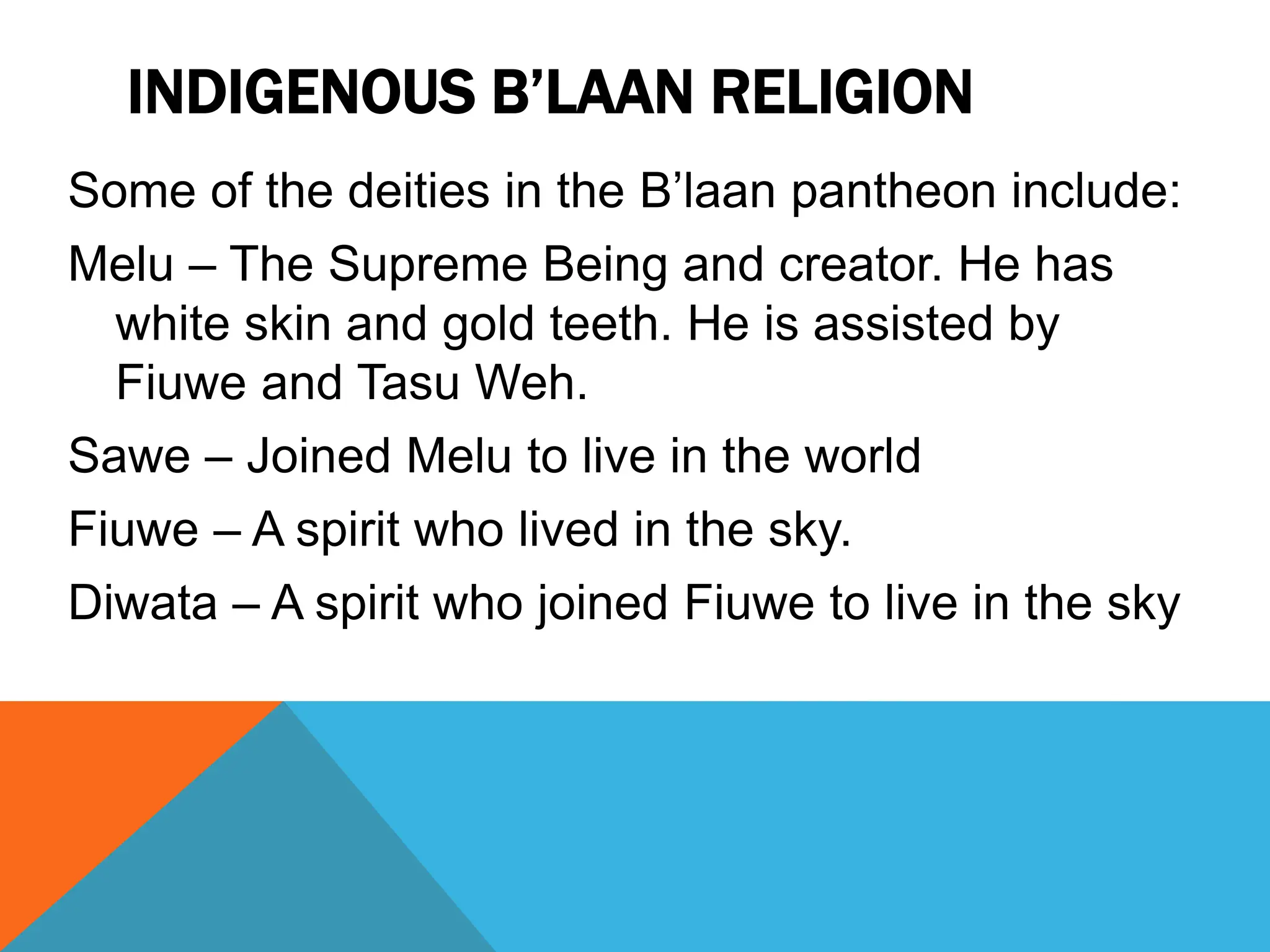 B’LAAN PEOPLE-INDIGENOUS PEOPE SUBJECTpptx | PPTX