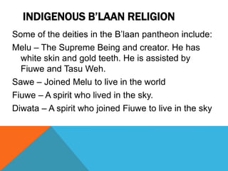 B’LAAN PEOPLE-INDIGENOUS PEOPE SUBJECTpptx | PPTX | Needlework | Arts ...