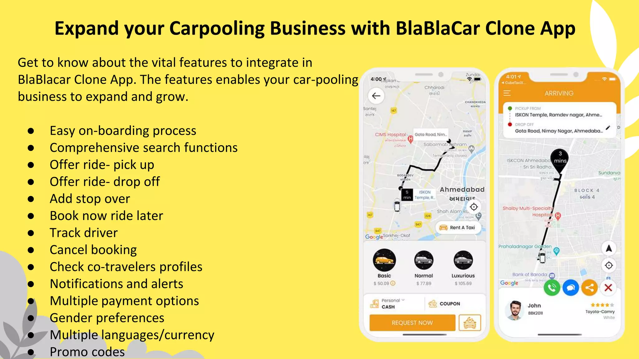 BLABLACAR CLONE APP | PPTX