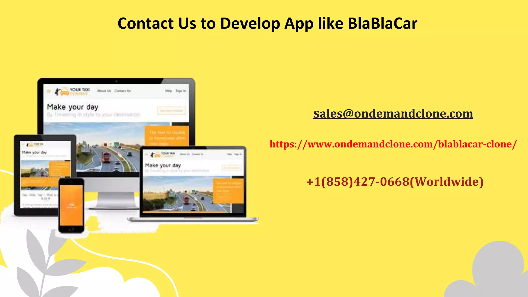 BLABLACAR CLONE APP | PPTX
