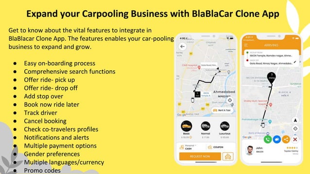 BLABLACAR CLONE APP | PPTX