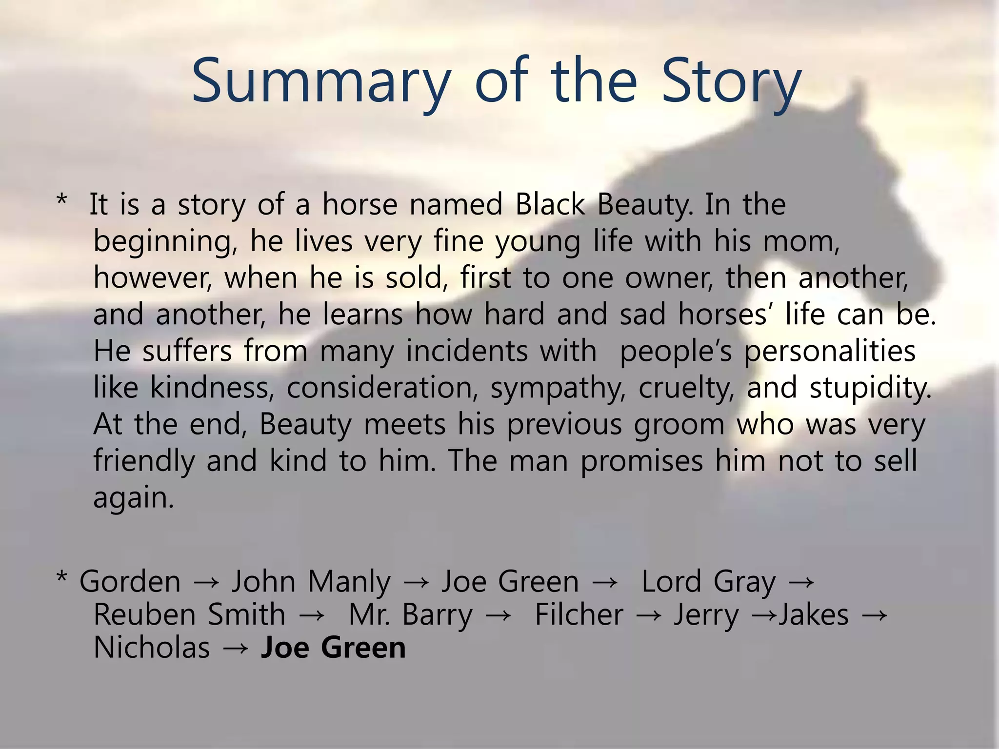 Black beauty-ppt | PPTX