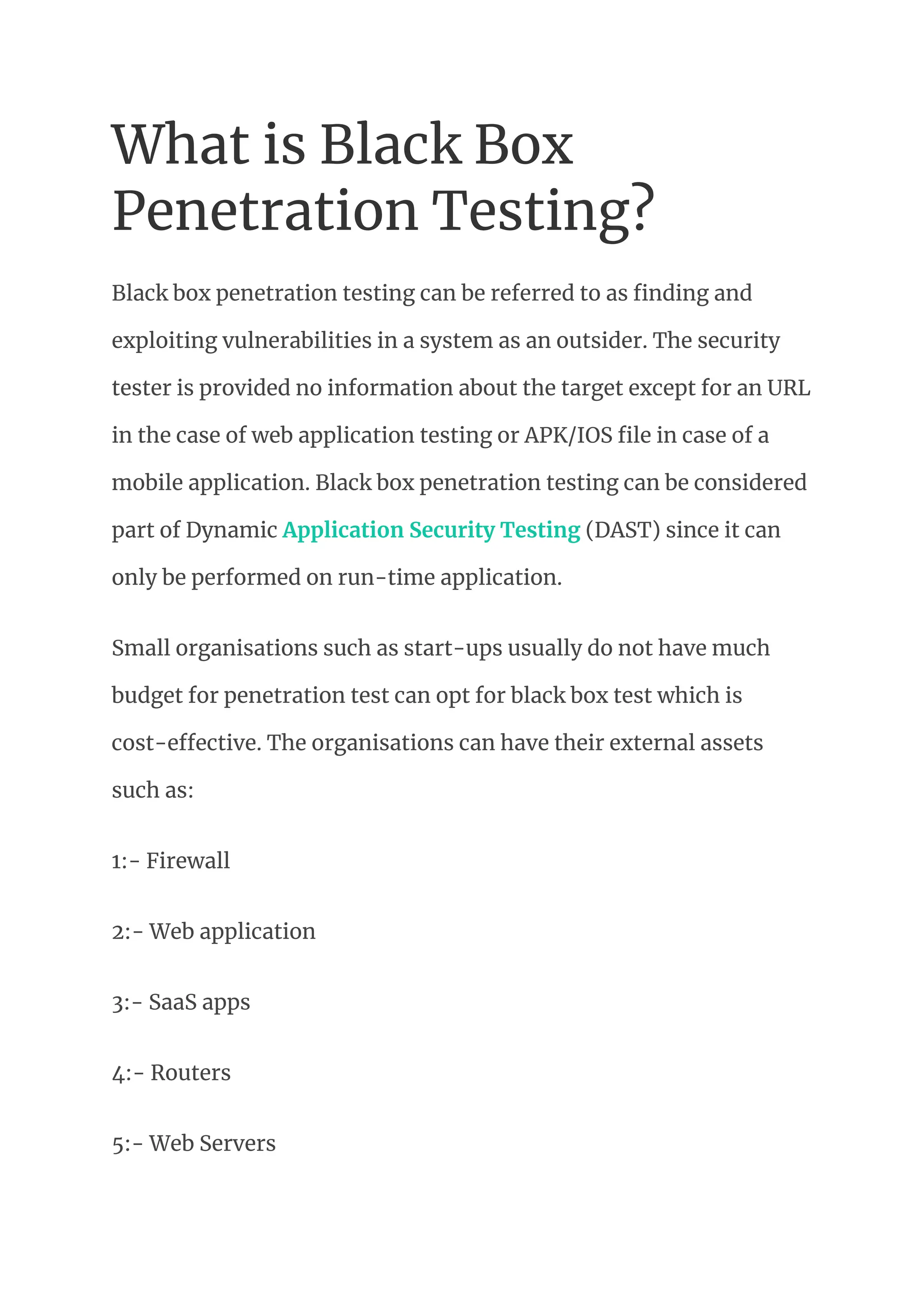 Black-Box Penetration Testing_ Advantages, Disadvantages, Techniques ...