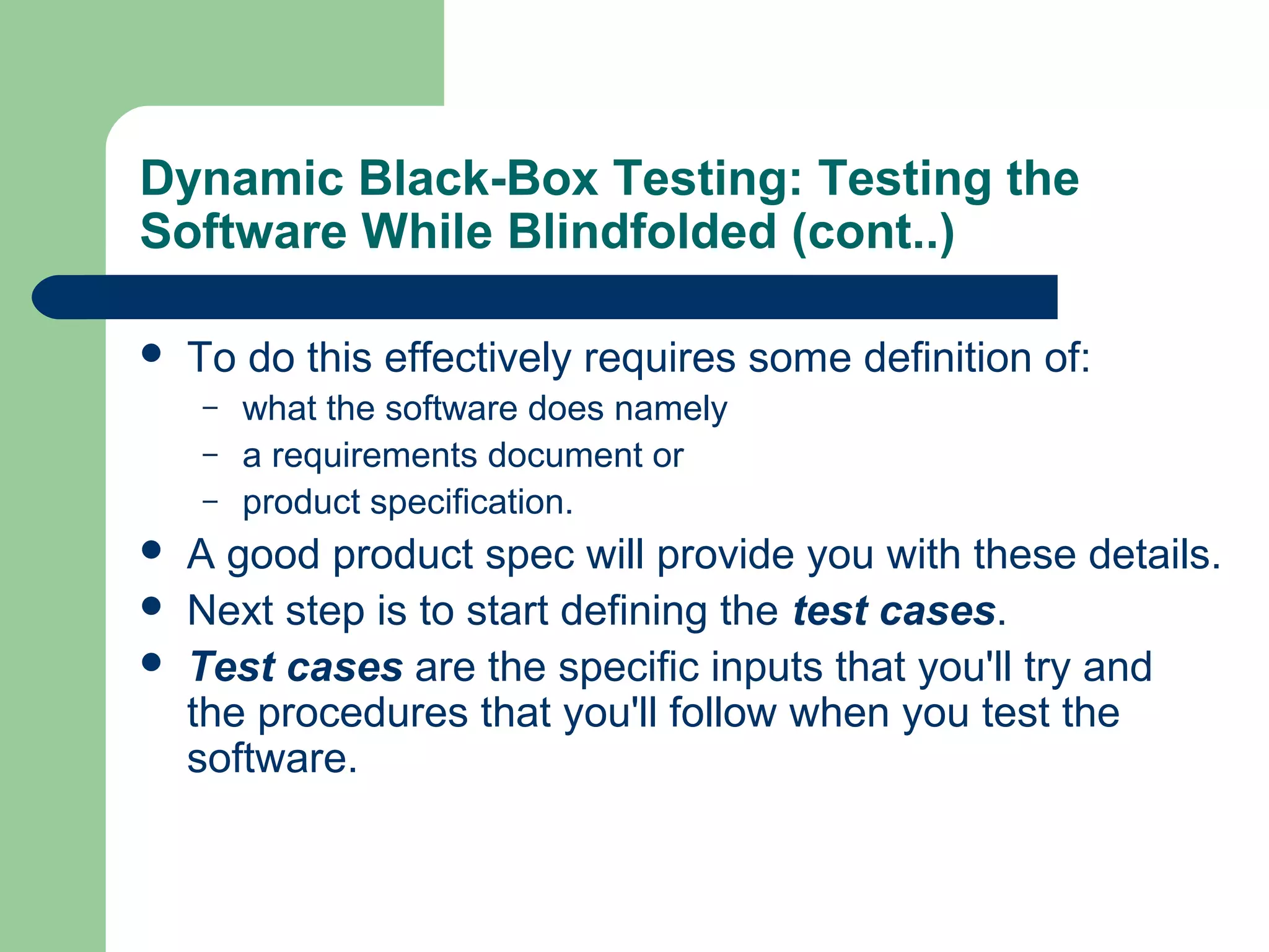 Black box testing | PPT