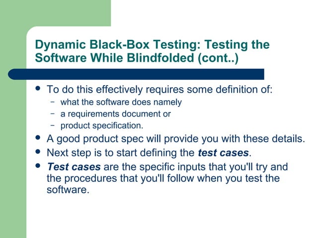 Black box testing | PPT