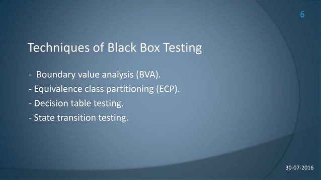 Black box testing - SlideShare jayed hossain jibon | PPT