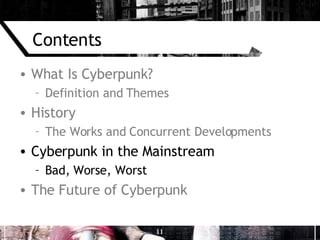 Black Ice & Mirrorshades: An Introduction to Cyberpunk | PPT