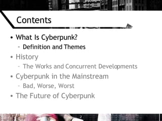 Black Ice & Mirrorshades: An Introduction to Cyberpunk | PPT