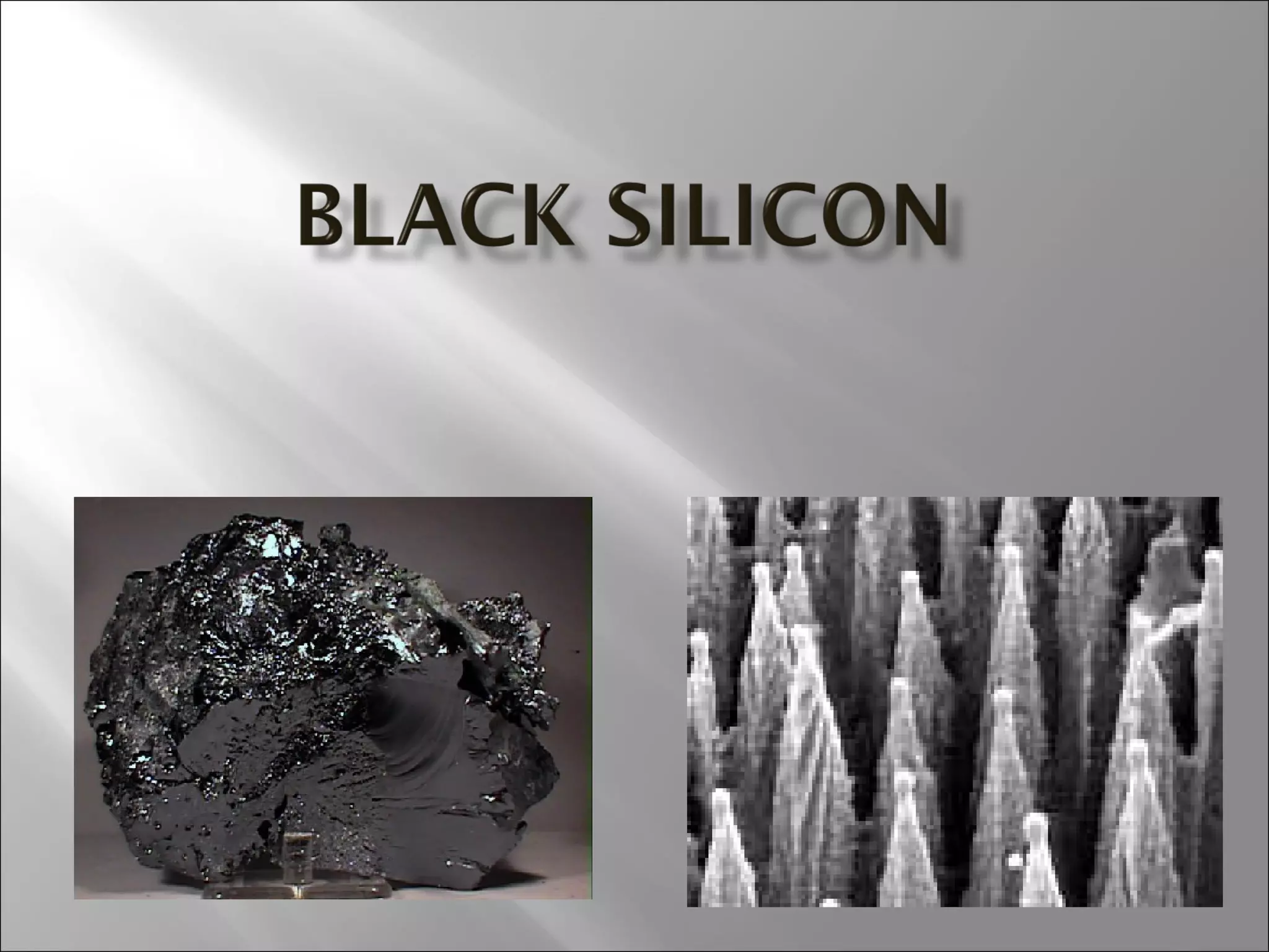 Black silicon | PPT