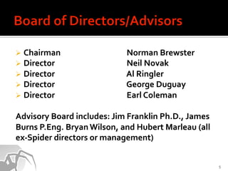 Black Widow Resources Presentation (May, 2012) | PPT