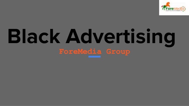Black advertising | PPTX