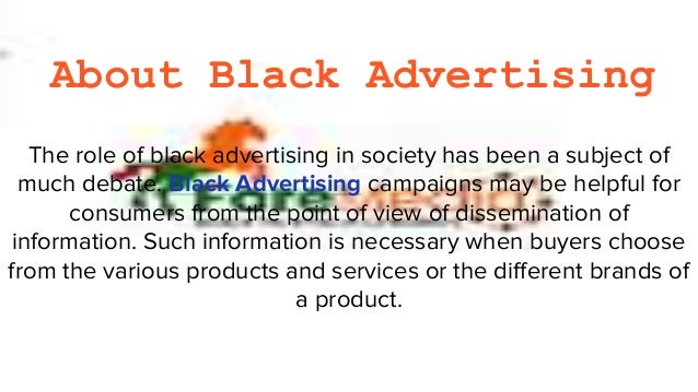 Black advertising | PPTX