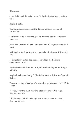 BLACK AND BROWN BODIES AND CRIMINAL JUSTICE SYSTEMSCriminal Just.docx