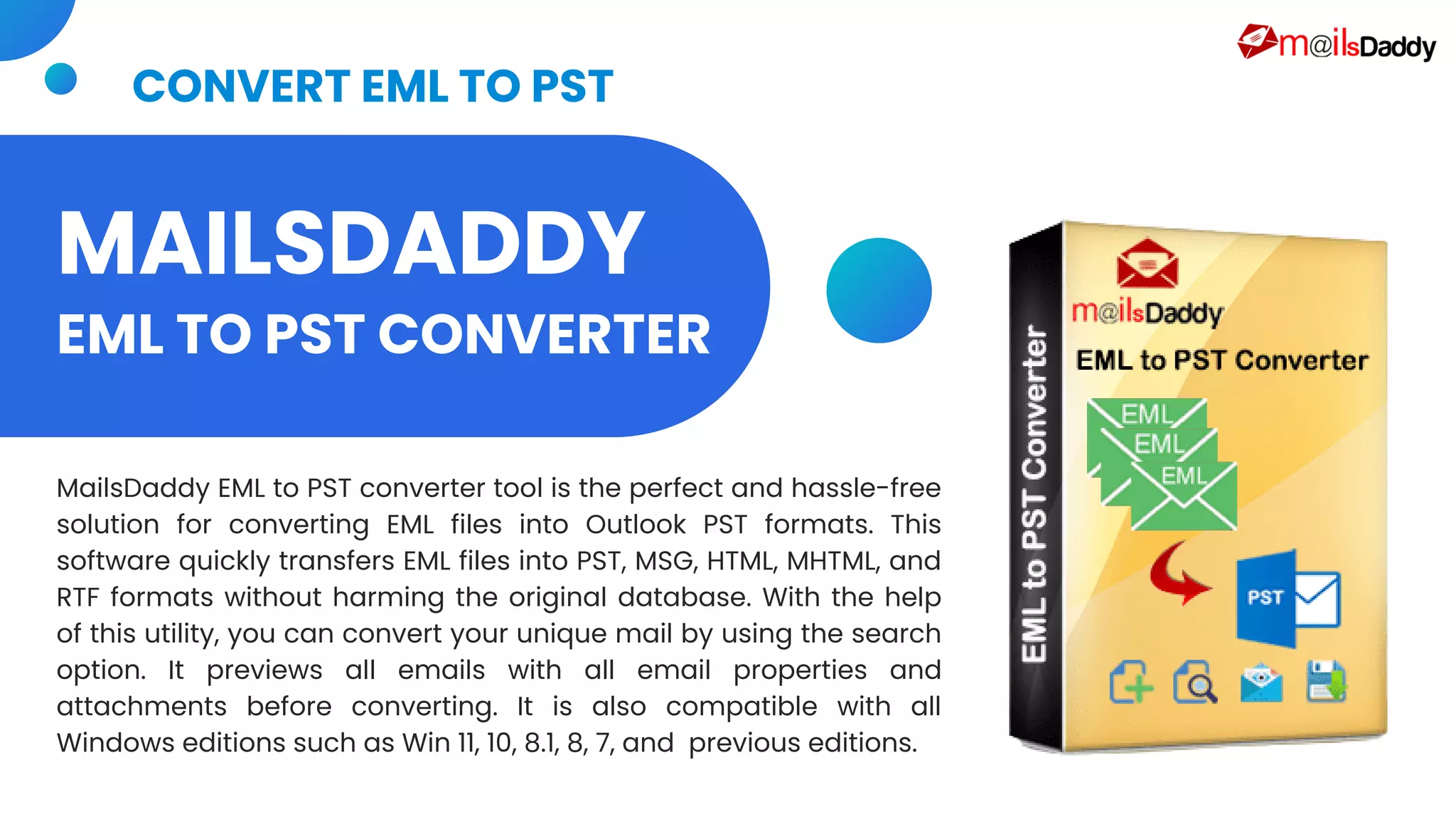 How to export EML files into Outlook PST formats? | PPT