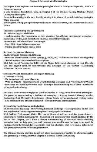 The ultimate money machine course (UMM) | PDF