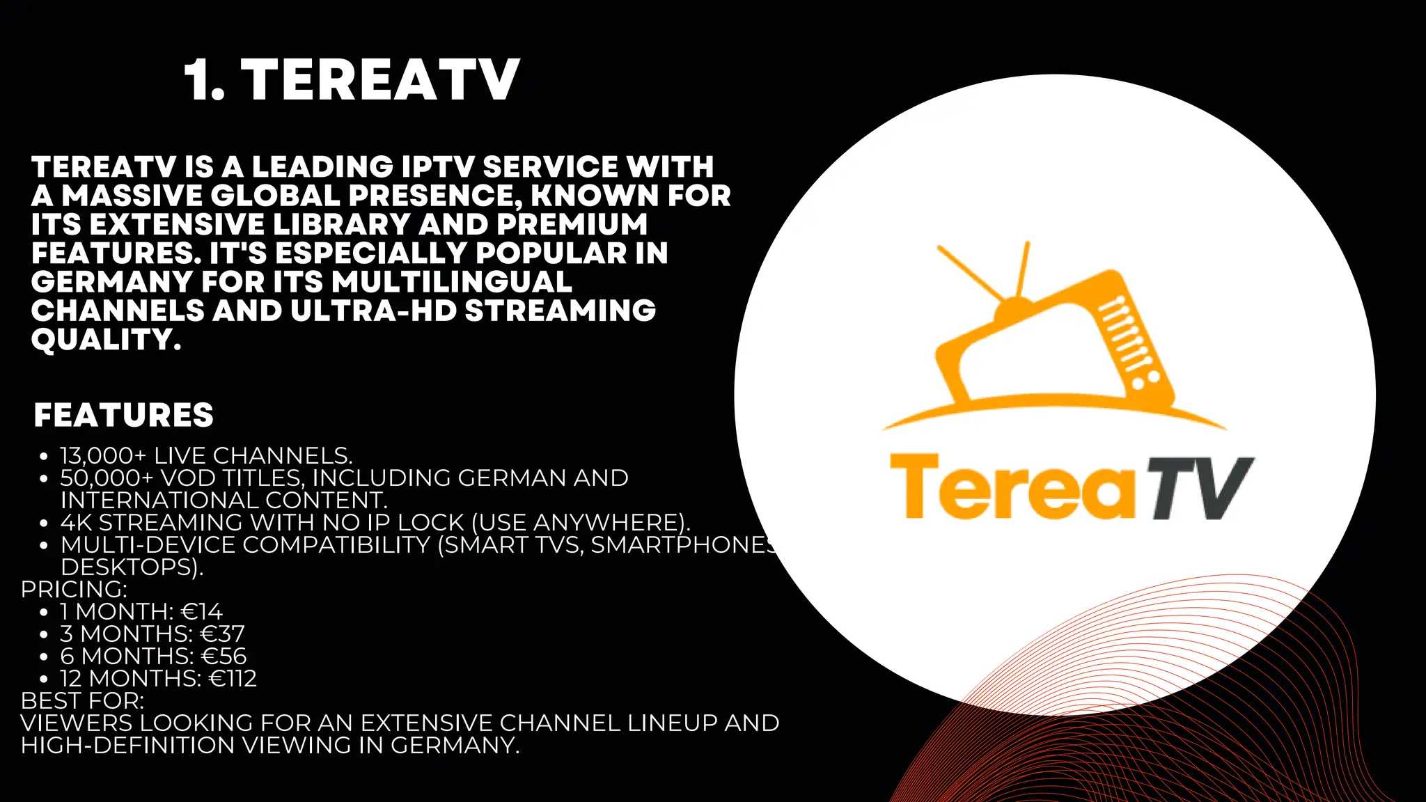 Top 10 Best IPTV Services in Germany 2025: Ultimate Guide for Streaming ...