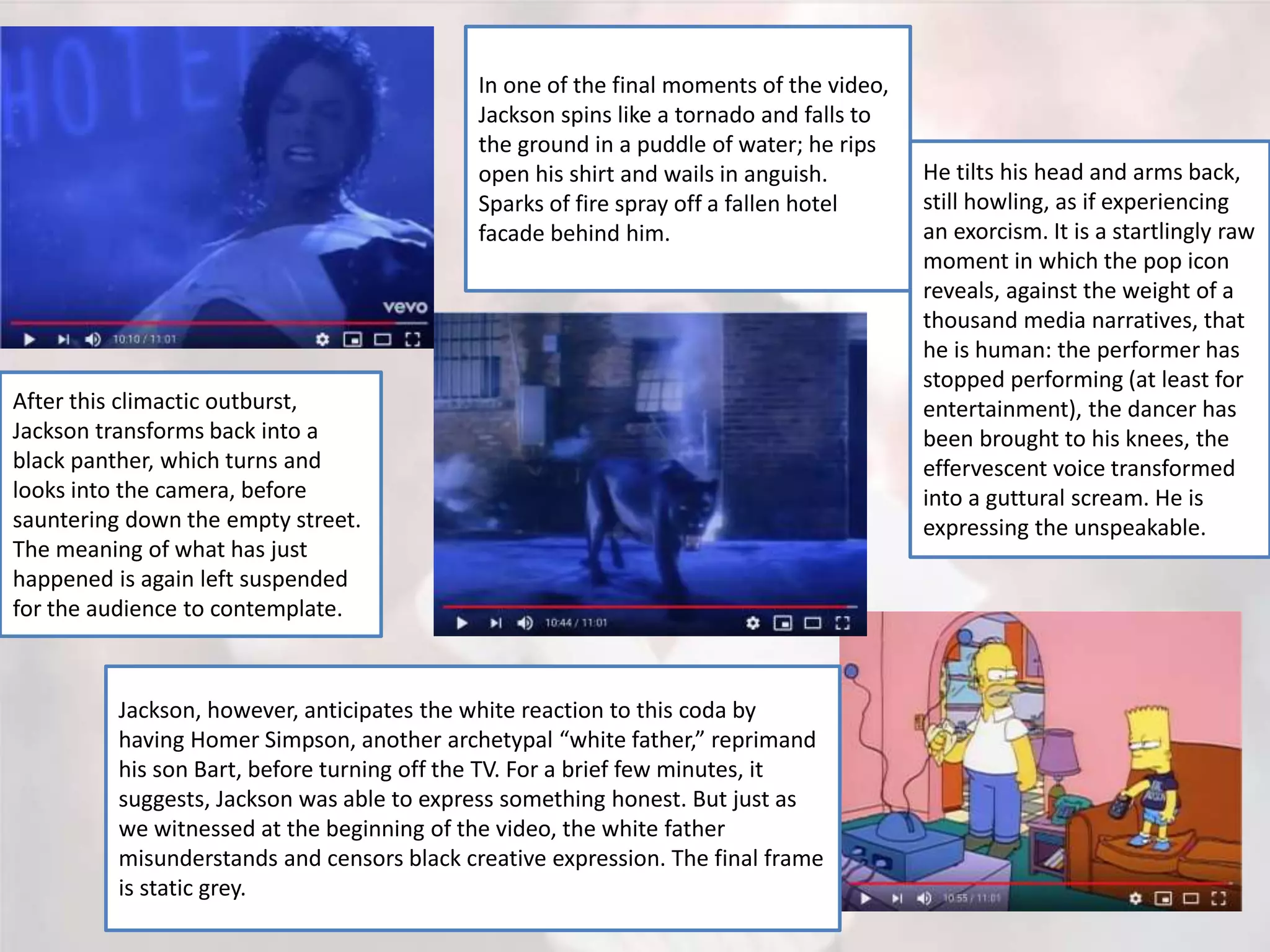 Michael Jackson - Black or White analysis | PPTX