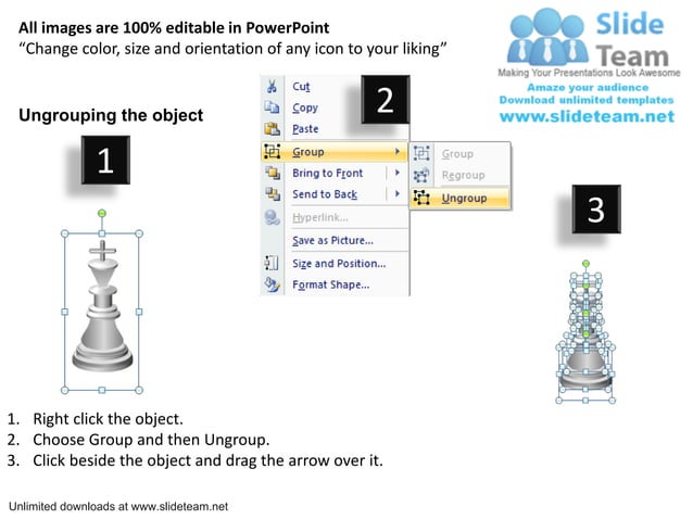 Black and white chess pieces icons power point slides and ppt templates ...