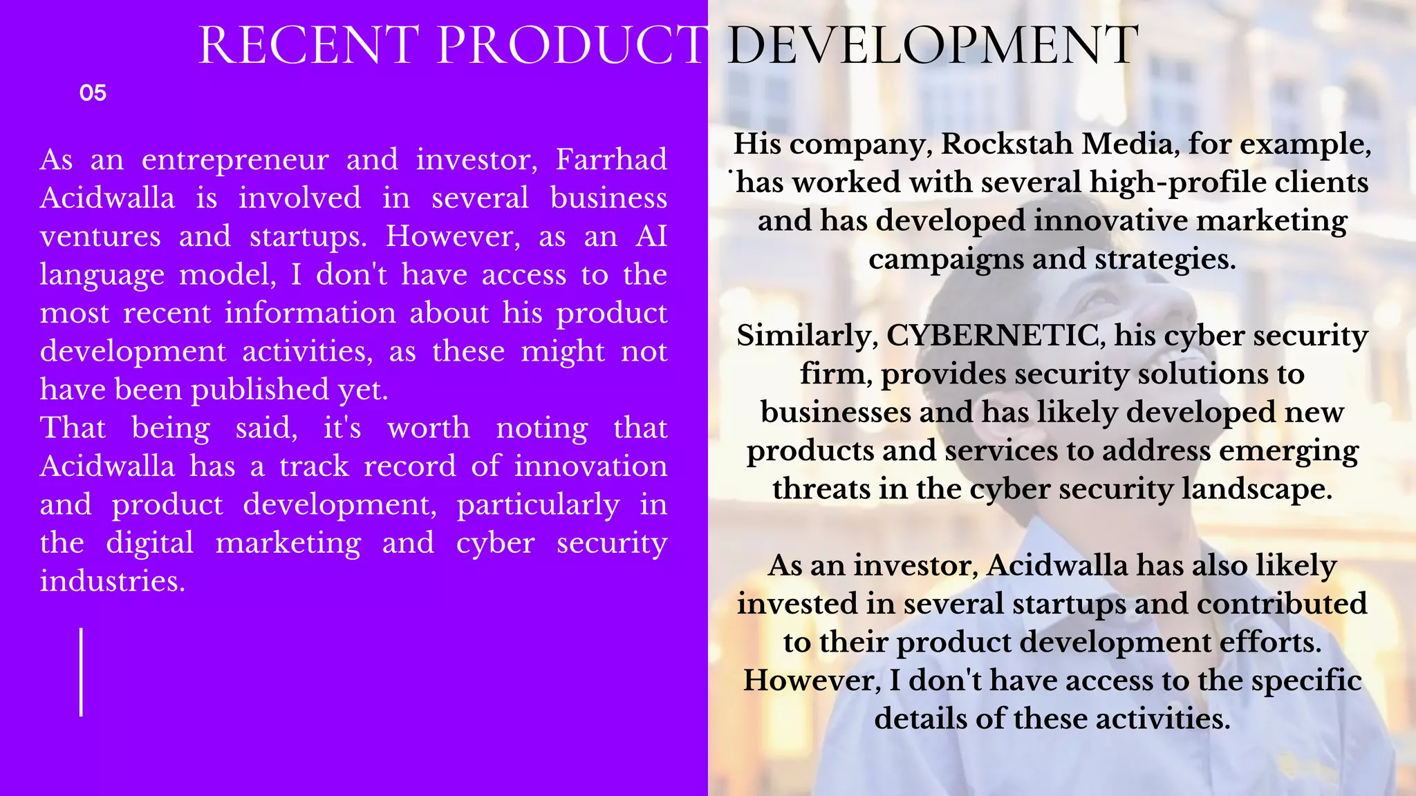 Farrhad Acidwalla | PPT