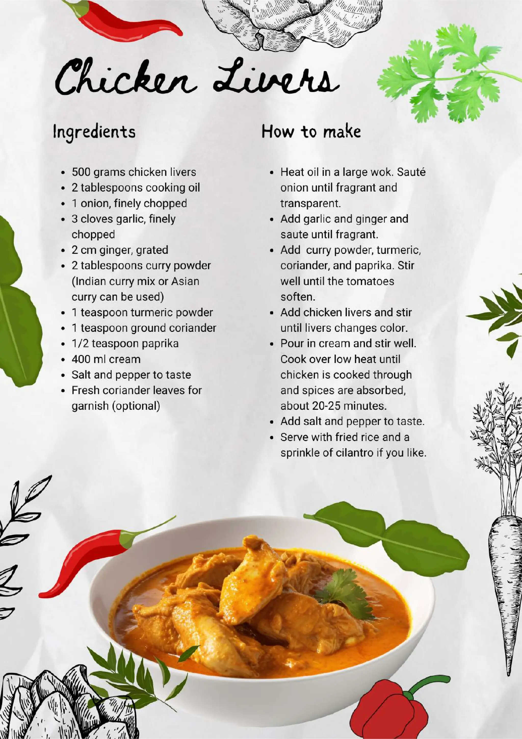 Black and White illustrative Chicken Curry Recipe Flyer (1).pdf