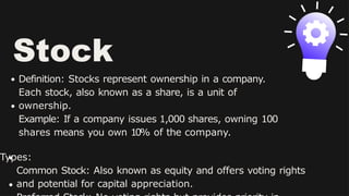 Stock Market Presentation simple ppt format | PPT
