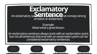 Black and White Types of Sentences Presentation.pptx